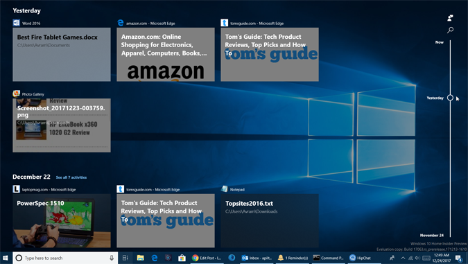 How to Use Windows 10's Timeline Feature | Laptop Mag