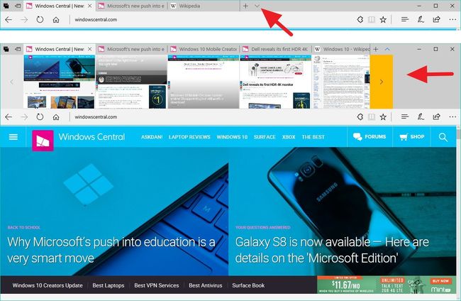 How to manage tabs on Microsoft Edge on the Windows 10 Creators Update ...