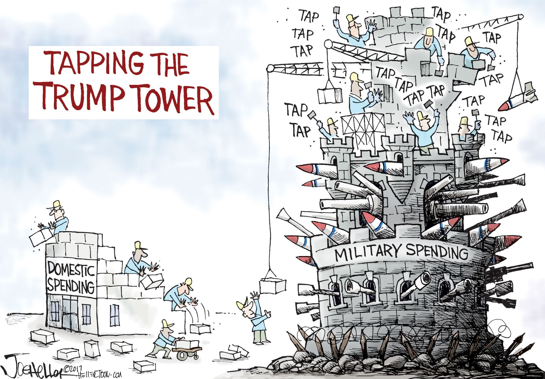 Political cartoon business u.s. donald trump budget | The Week