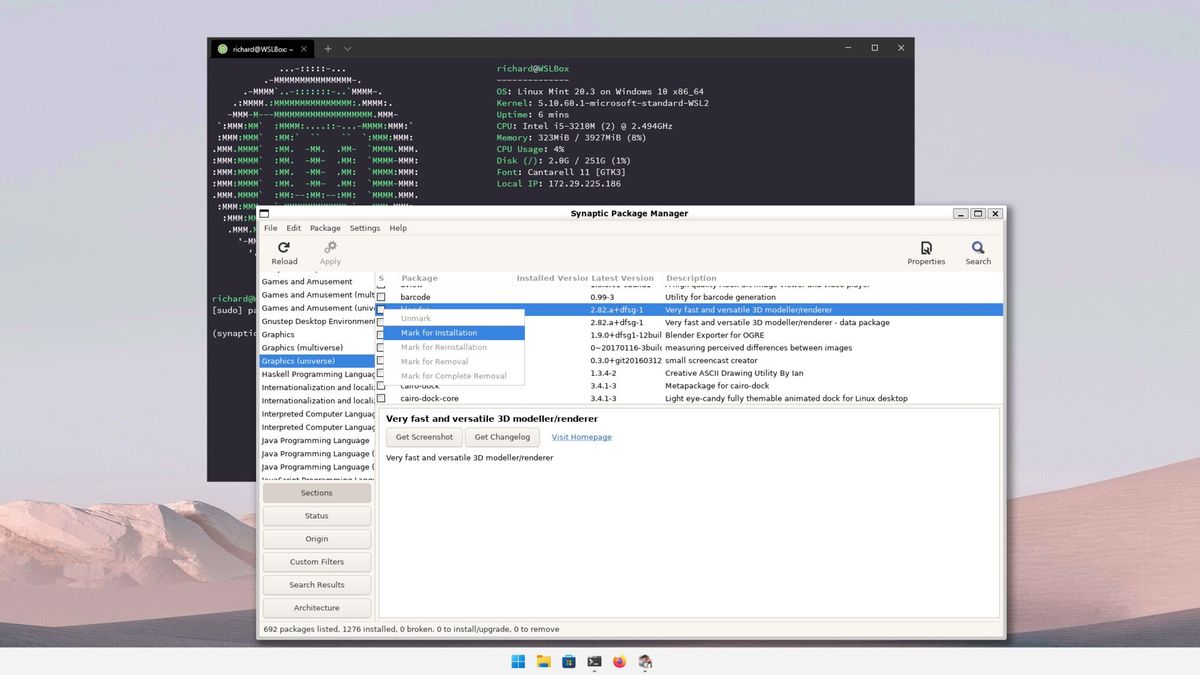 How to add a GUI package manager to Ubuntu on the Windows Subsystem for ...