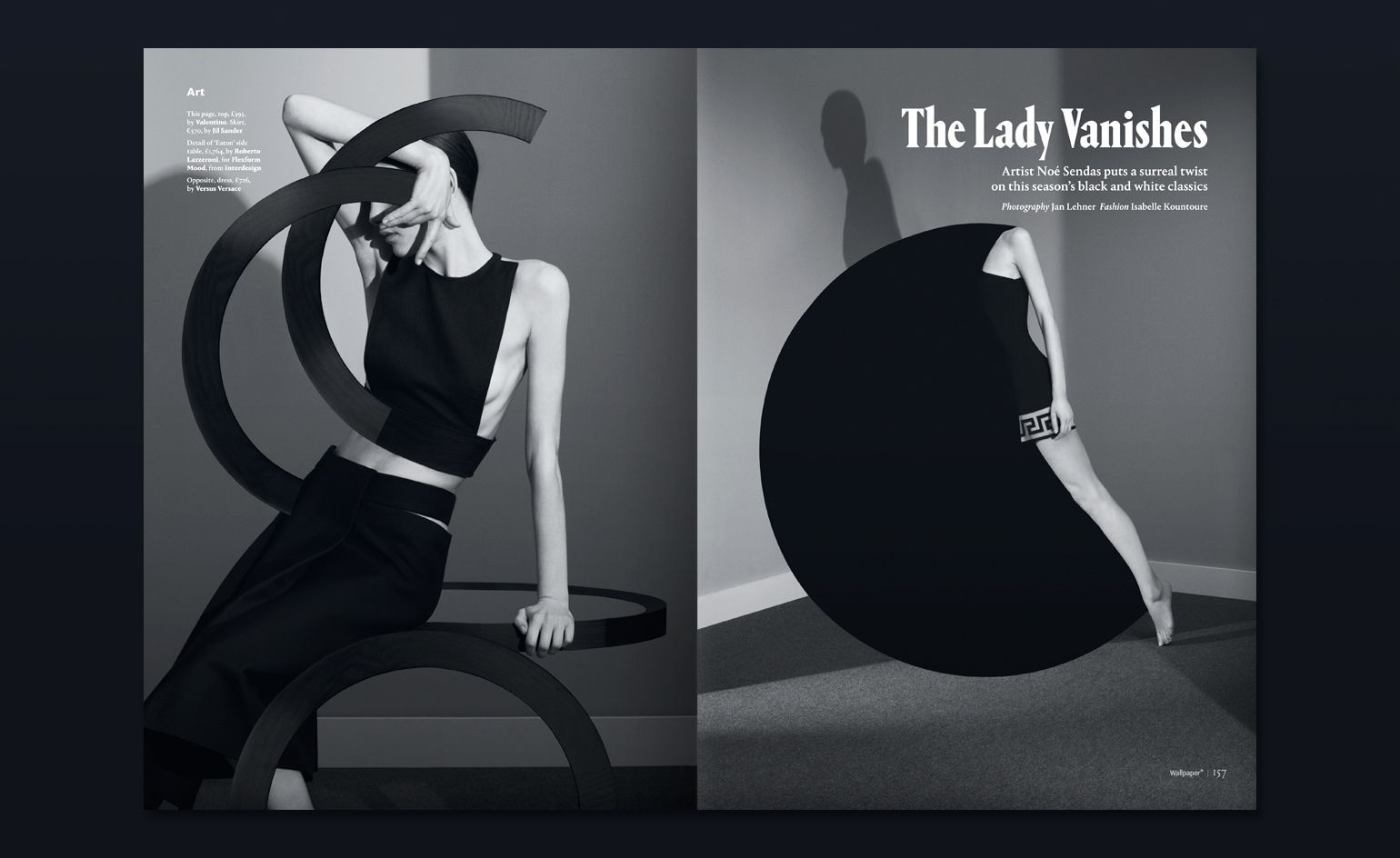 Artist Noé Sendas puts a surreal twist on this season's black and white ...