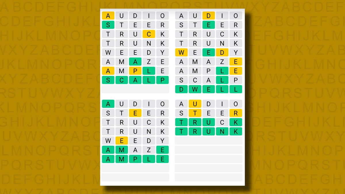 Quordle hints and answers for Thursday, February 13 (game #1116 ...