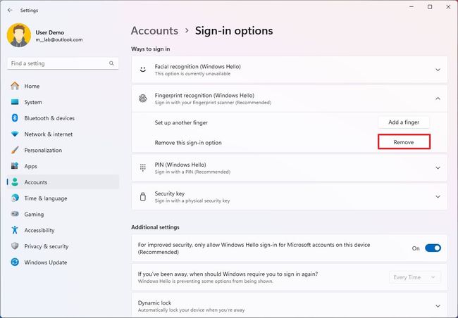 How to configure Windows Hello authentication on Windows 11 | Windows ...