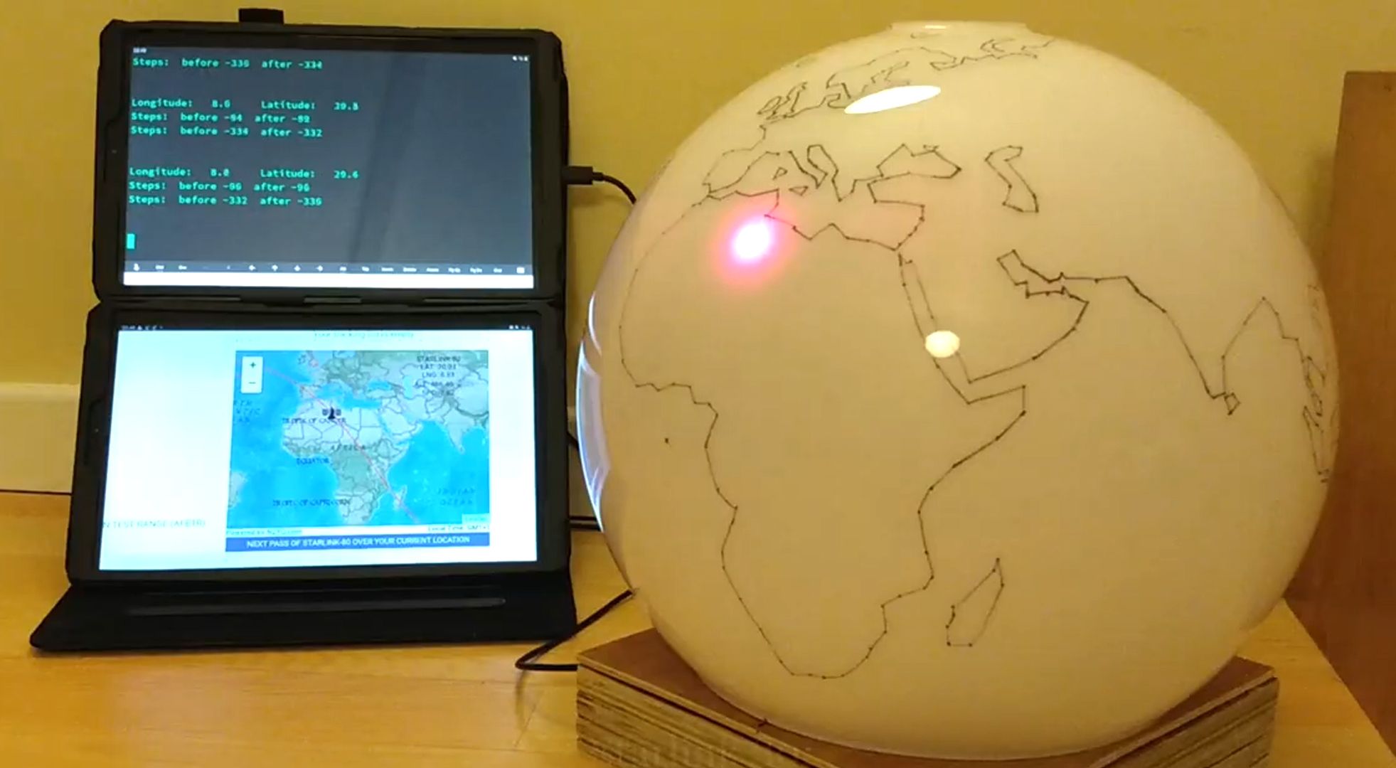 Raspberry Pi Satellite Tracking Globe is Out of This World | Tom's Hardware