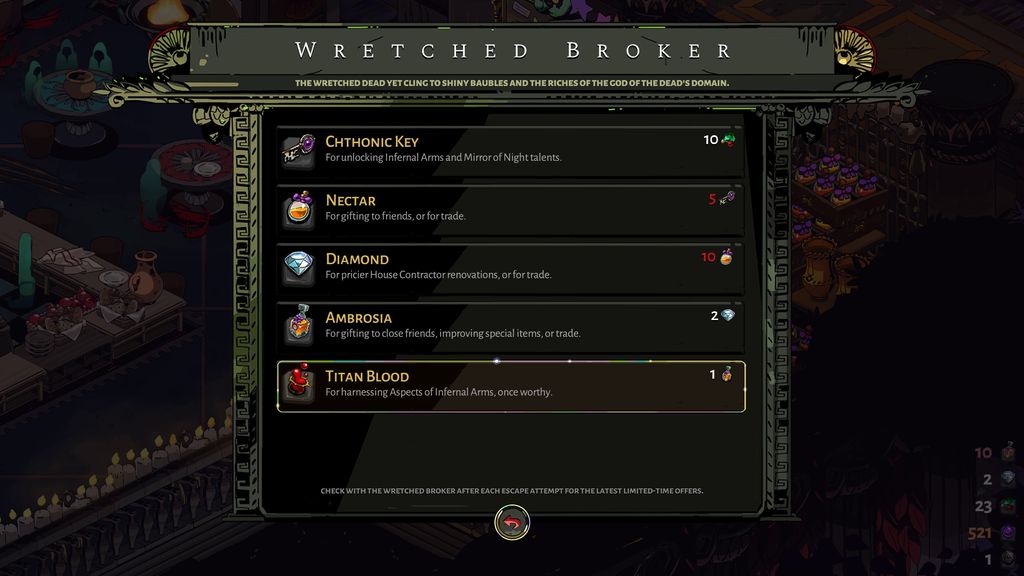 Hades weapon upgrades and how to get more Titan Blood | GamesRadar+