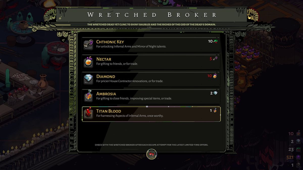 Hades weapon upgrades and how to get more Titan Blood | GamesRadar+