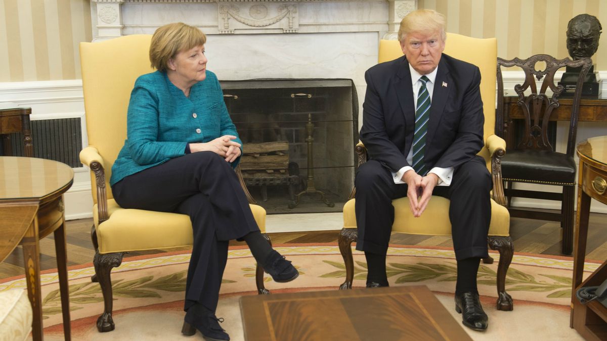 Here's what happened when Donald Trump met Angela Merkel | Marie Claire UK