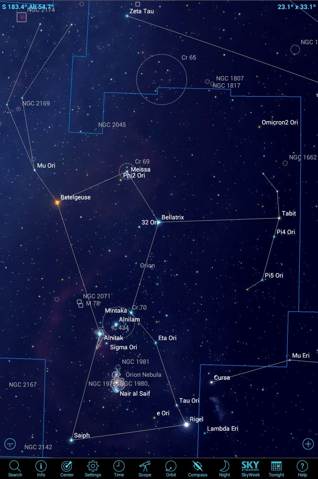 Exploring Orion's Wonders Using Mobile Astronomy Apps | Space