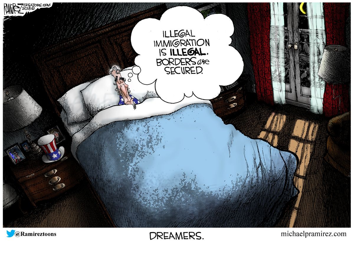 Political cartoon U.S. immigration DACA Dreamers Uncle Sam | The Week