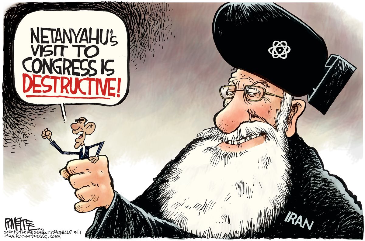 Obama cartoon U.S. Netanyahu Congress | The Week