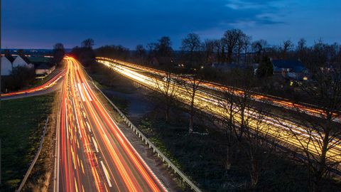 Show off the passage of time by shooting a traffic trail long exposure ...