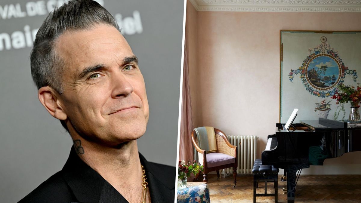 Robbie Williams' living room features this unexpected detail | Homes ...