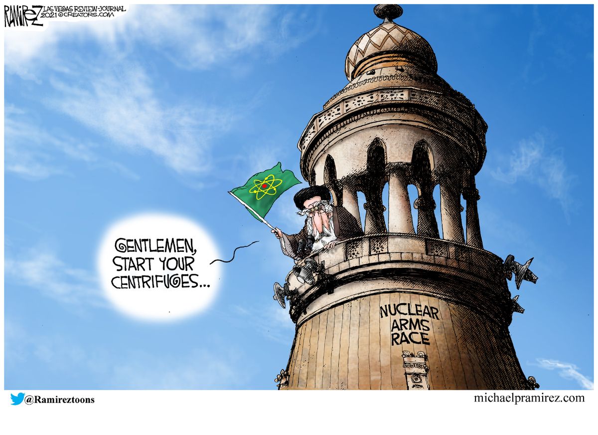 Editorial Cartoon U.S. iran nuclear race | The Week