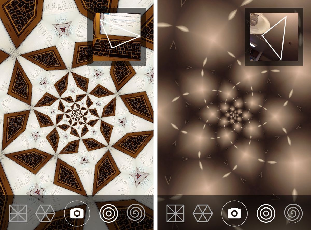 Turn your environment into geometric art with Kaleidoscope Camera for ...