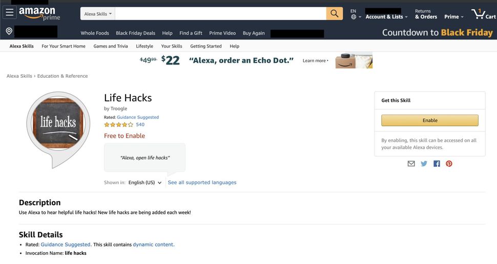 How to enable and disable Alexa Skills | Android Central