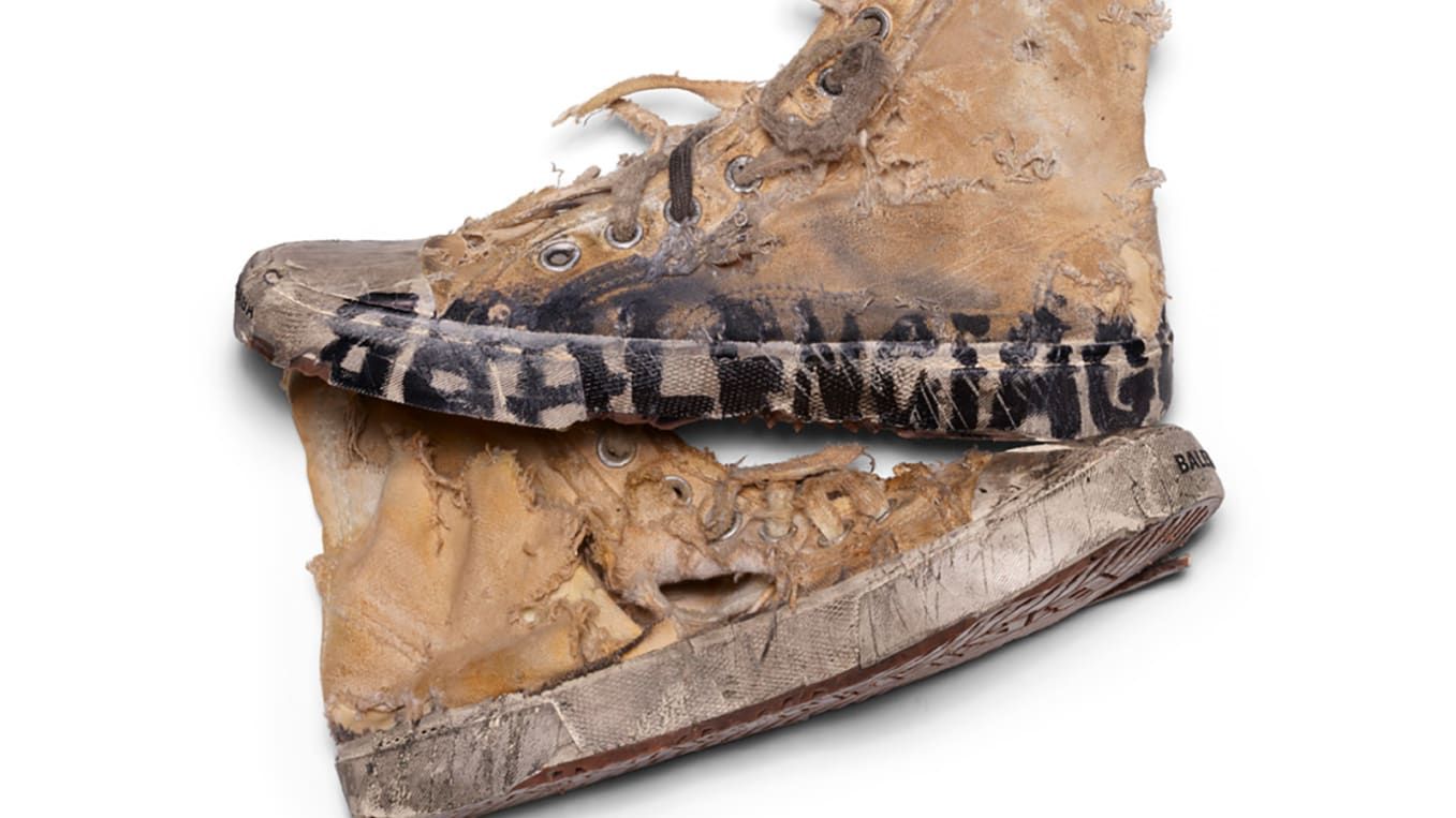 Balenciaga is selling destroyed sneakers for $1,850 and people are ...