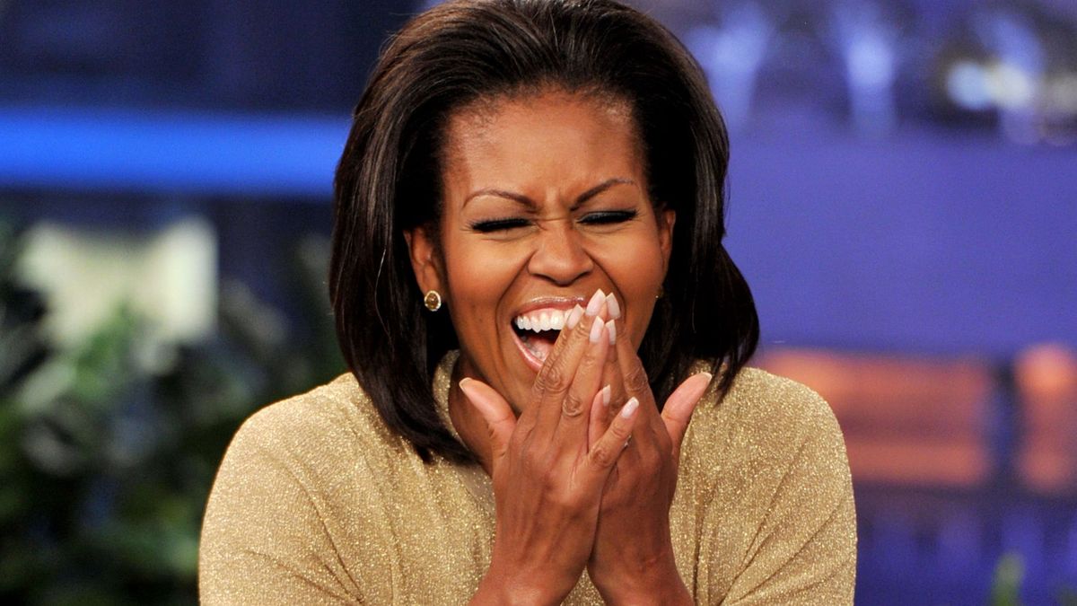 This Guy Got Michelle Obamas Face Shaved Into His Head Last Night Marie Claire