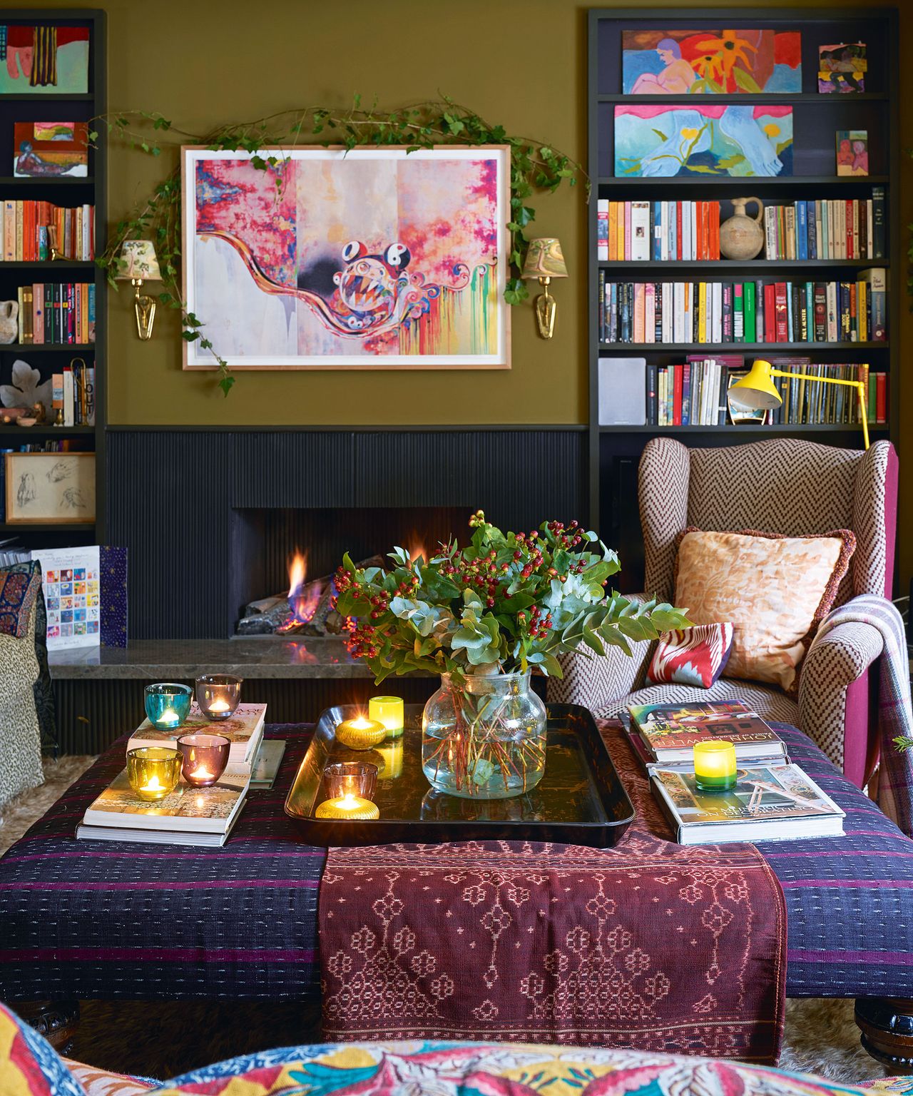 Lucy Hammond Giles' jewel-colored London home is full of Christmas ...