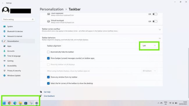How to move the taskbar in Windows 11 | Tom's Guide