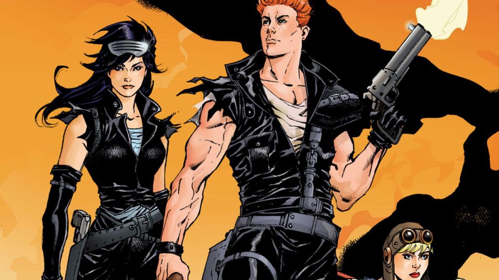 Yes, that's Archie, Veronica, and Betty in a Fury Road-Archie mash-up ...
