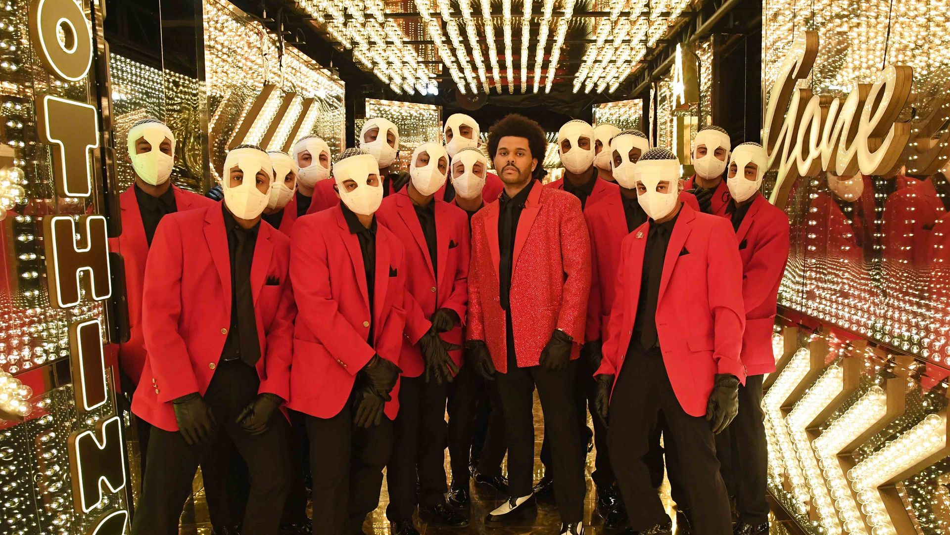 The Weeknd's Bandages at the Super Bowl LV Performance, Explained ...