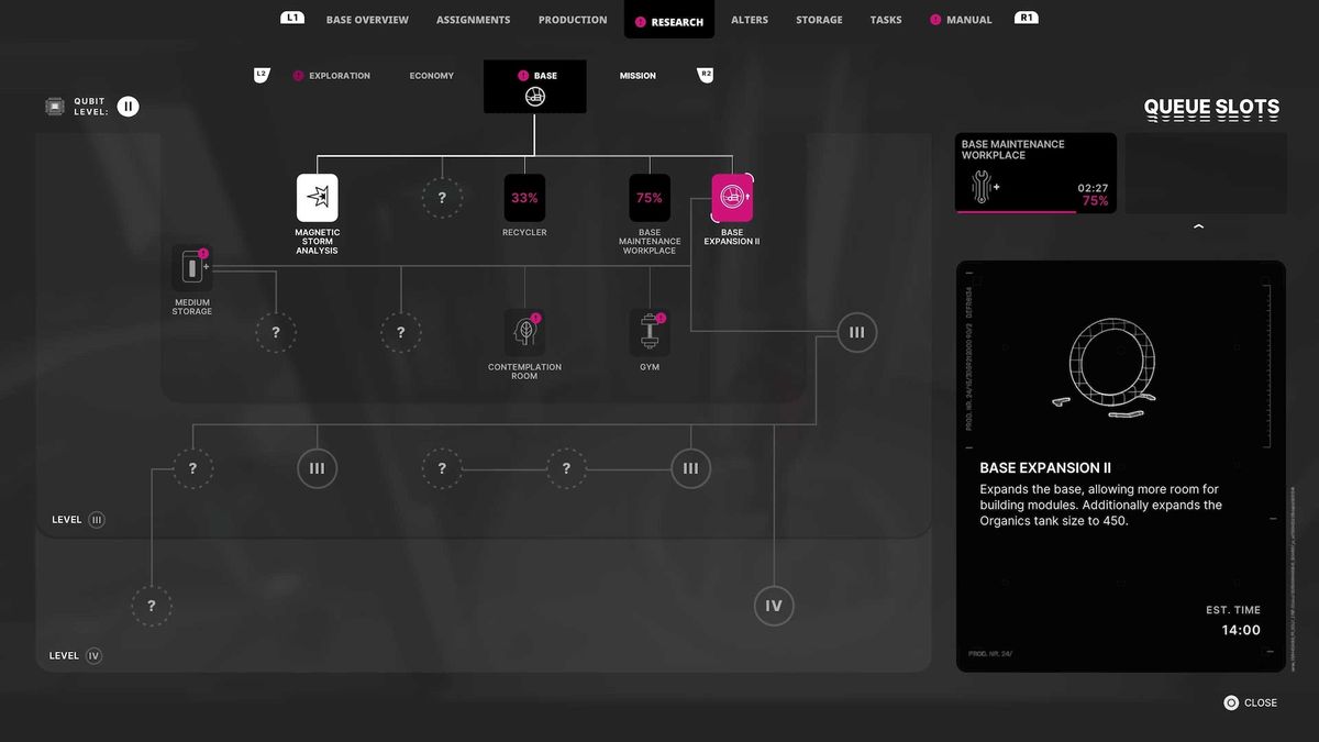 How to increase Base Level in The Alters | GamesRadar+