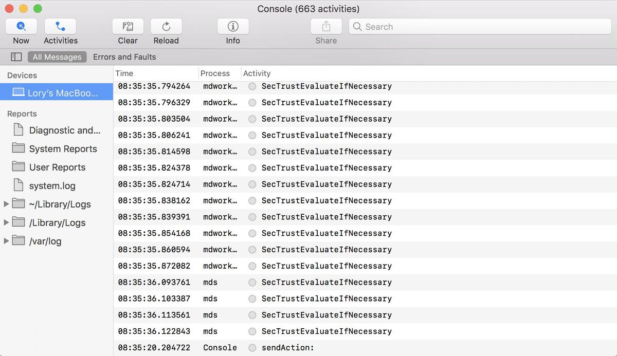What is Console on macOS Sierra and why should you care? | iMore