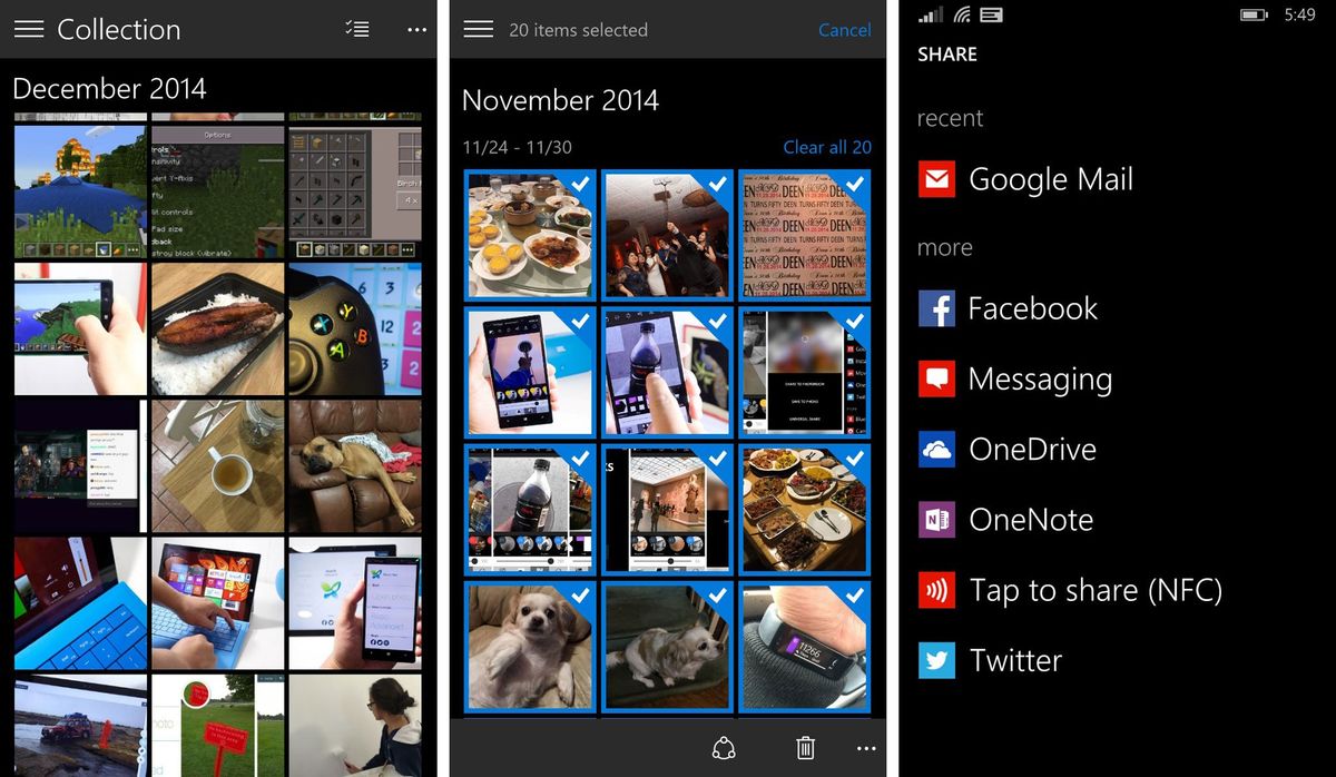 A closer look at the new Photos app on Windows 10 Preview for phones ...
