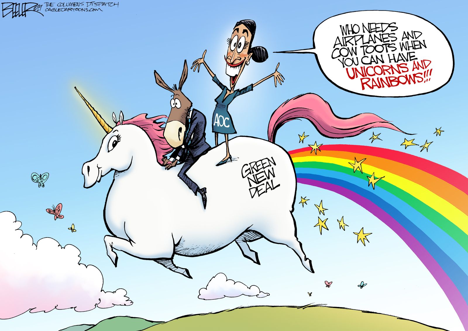 Political Cartoon U.S. Alexandria Ocasio-Cortez Green new deal | The Week