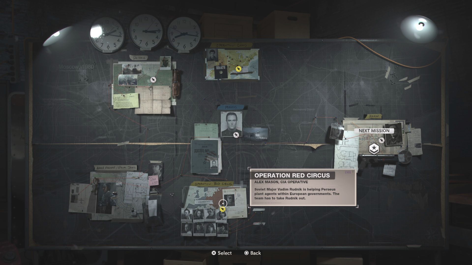 Black Ops Cold War Operation Red Circus suspects and evidence | GamesRadar+