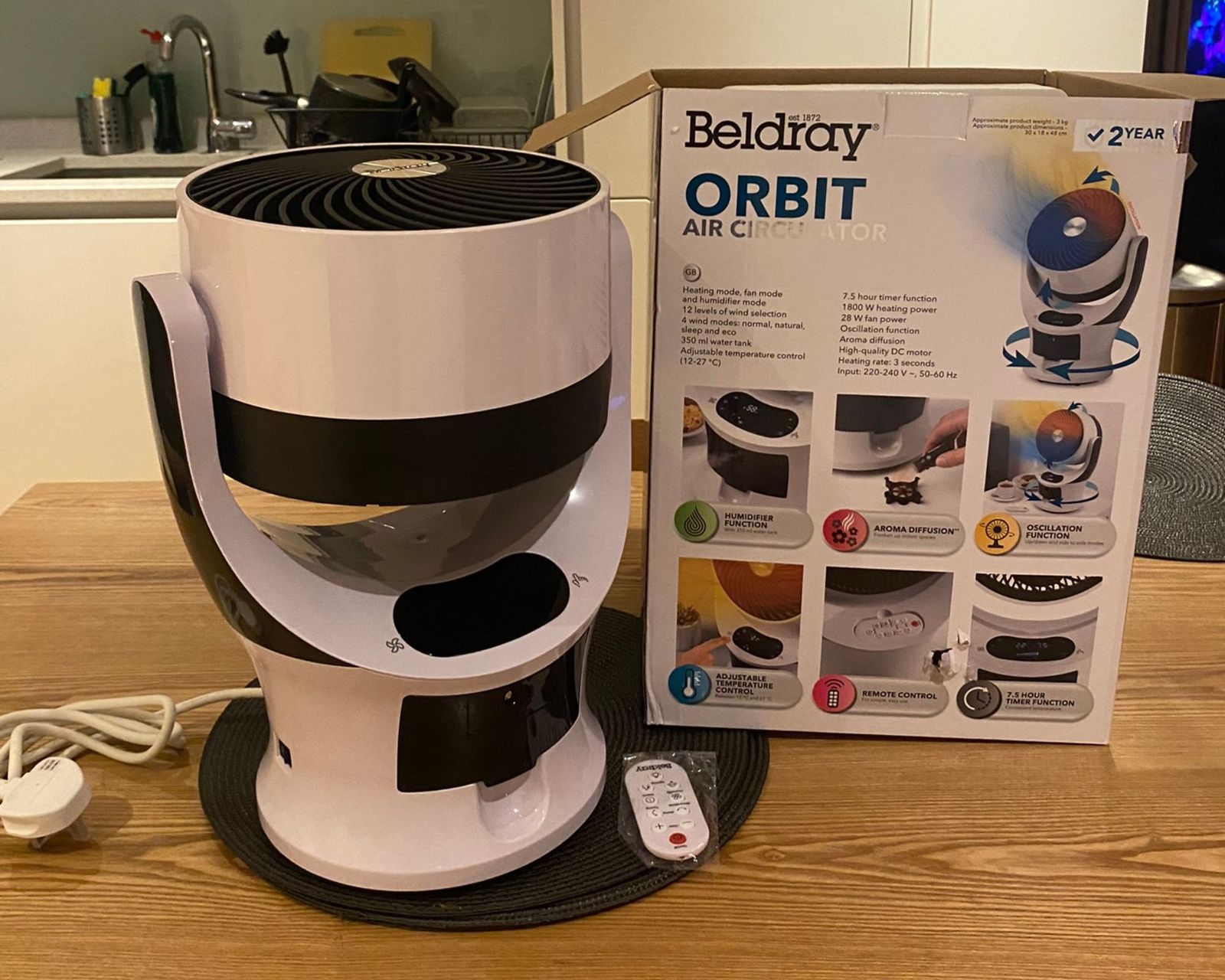 I can't live without my Beldray 4-in-1 Orbit Air Climate Circulator on ...