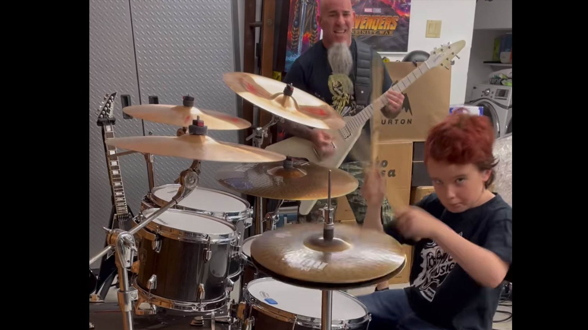 Anthrax's Scott Ian and his 10-year-old son get hyped for the Super ...