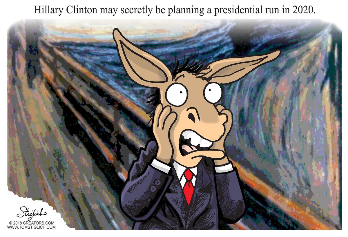 Political Cartoon U.S. Hillary Clinton 2020 presidential run rumors ...