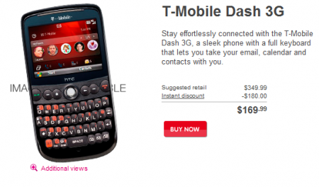 T-Mobile Dash 3G available online, in stores | Windows Central