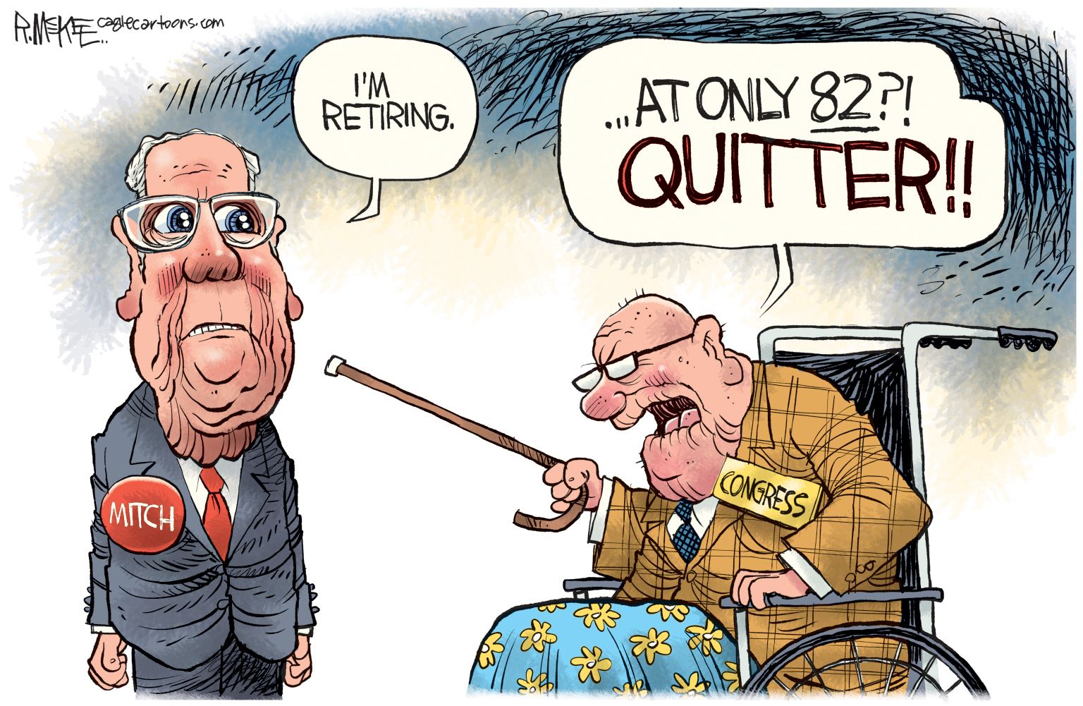 5 Fabulously Funny Cartoons About Mitch Mcconnells Retirement The Week