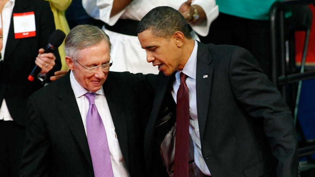 Barack Obama says without Harry Reid's support, 'I wouldn't have been ...