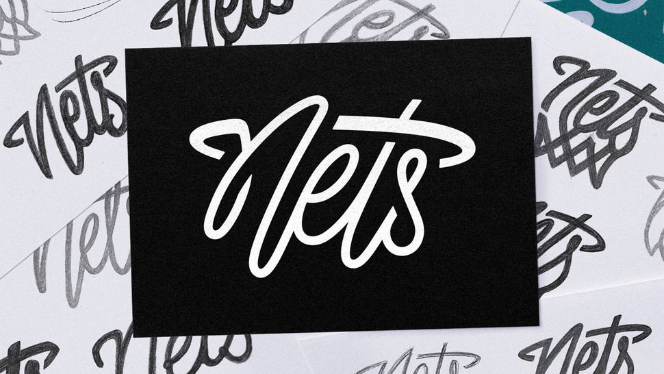 I love the subtle design detail in the new Brooklyn Nets logo ...