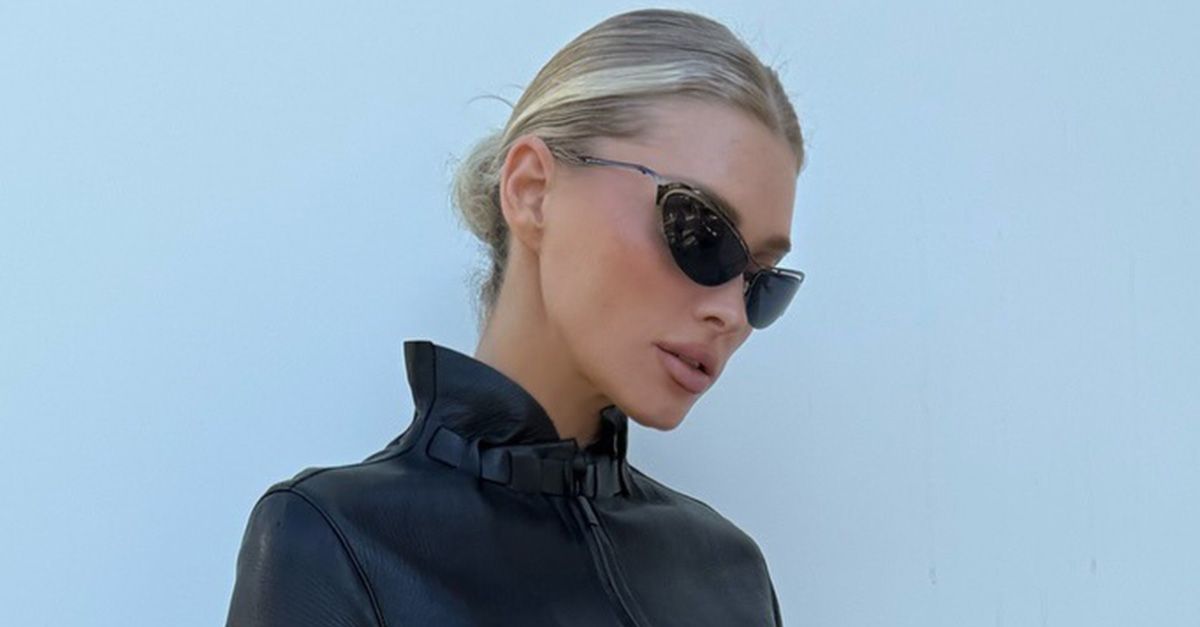 Elsa Hosk Just Swapped Blue Jeans for Leather Pants | Who What Wear