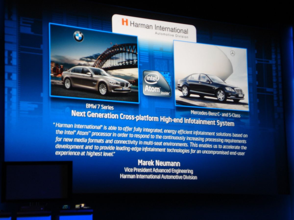 BMW, Mercedes Integrating Intel Atom Into Cars | Tom's Hardware