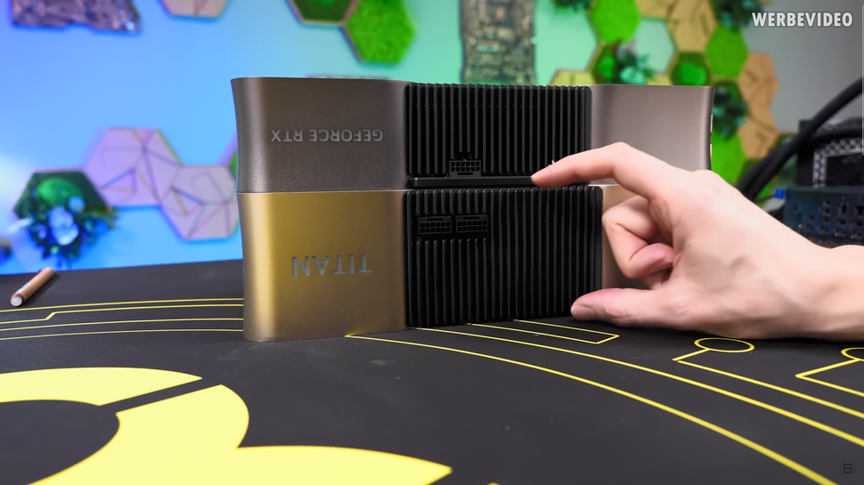 Unreleased RTX Titan Ada prototype showcased, 48GB VRAM, dual 16-pins ...