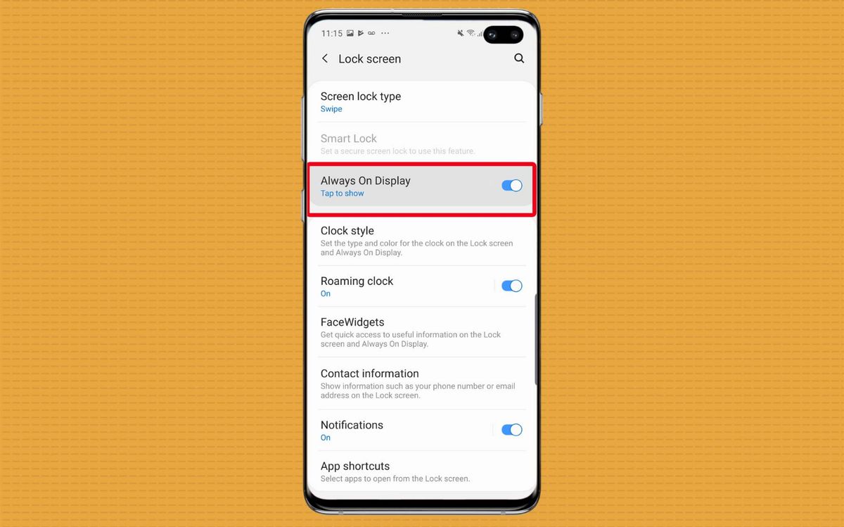 How to Set Up the Galaxy S10's Always On Display | Tom's Guide