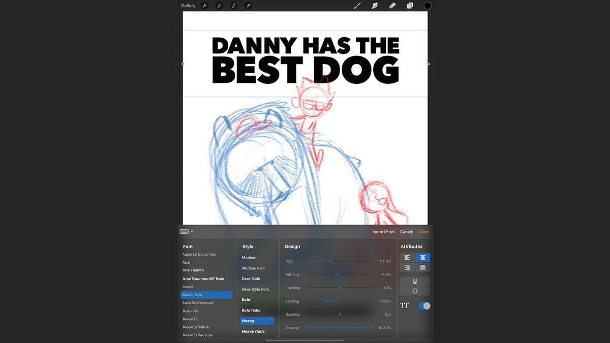 How to use Procreate's text tools | Creative Bloq