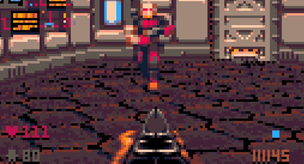Poom is a pixelated 1980s version of Doom you can play right now | PC Gamer