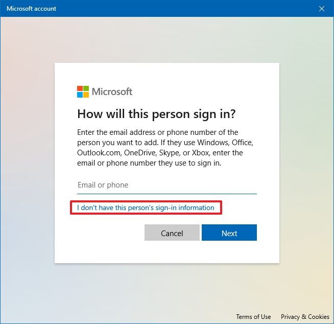 How to create a Windows 10 account using any email address | Windows ...