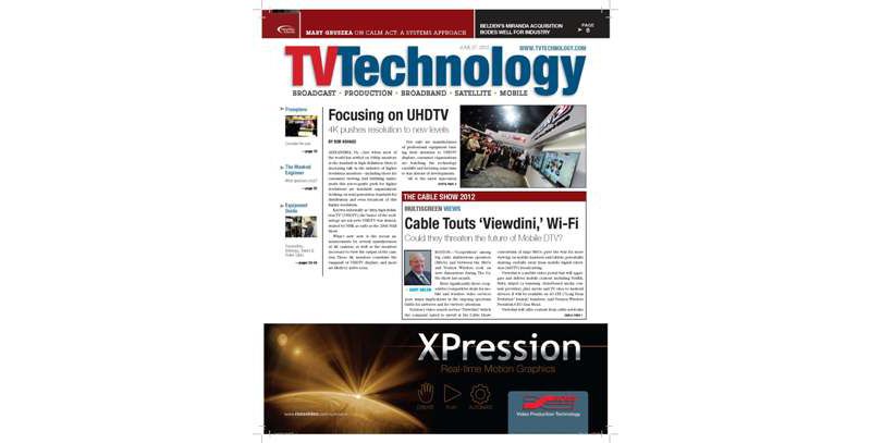 June 27, 2012 TV Technology Magazine Index | TV Tech