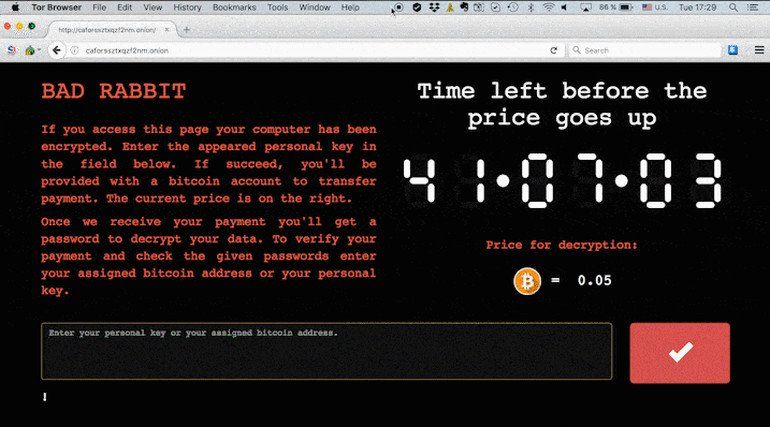 New 'Bad Rabbit' ransomware attack spreading across Europe | Windows ...