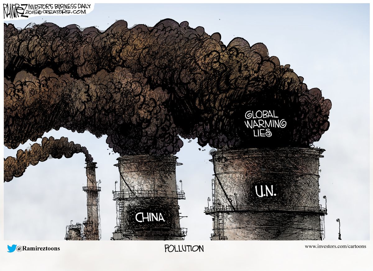Editorial cartoon World Global Warming Lies | The Week