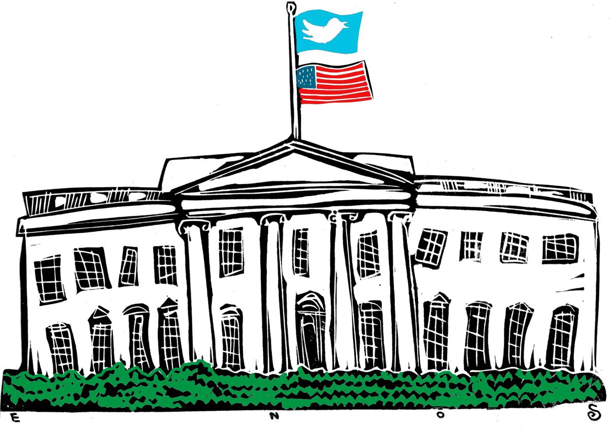 Political cartoon U.S. Donald Trump White House Twitter | The Week