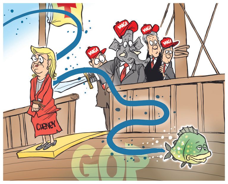 5 Brutally Funny Cartoons About The Gops Shunning Of Liz Cheney The Week