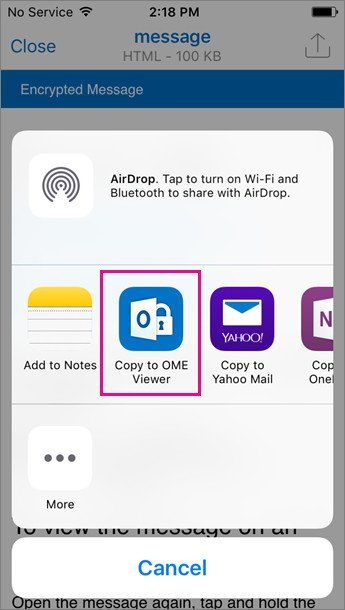 Microsoft OME Viewer app for iOS lets you read encrypted messages ...